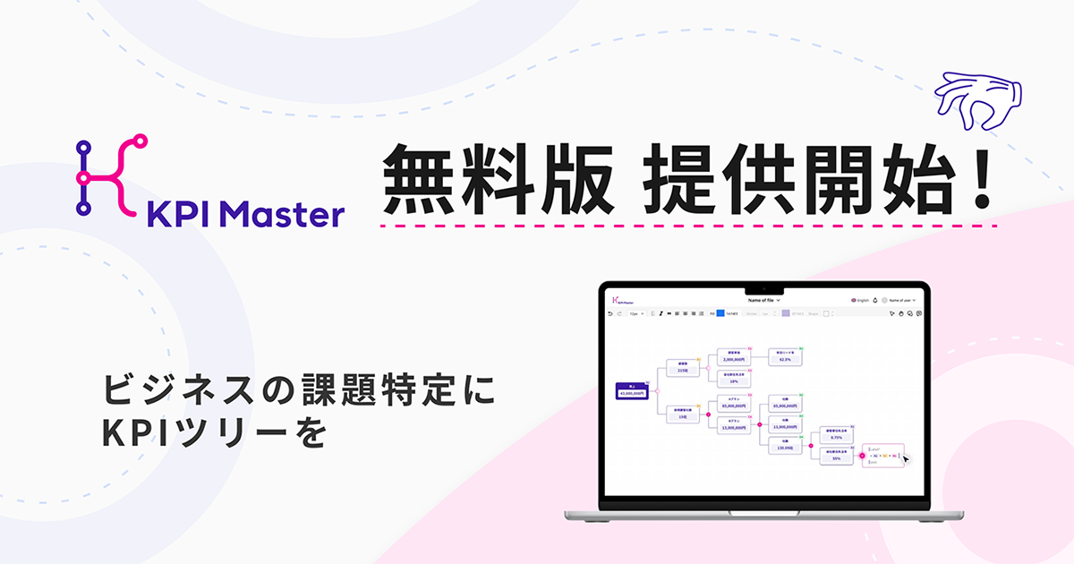 unname、KPIツリーの作成によって課題を発見する「KPI Master」無料版の提供を開始|ProductZine（プロダクトジン）